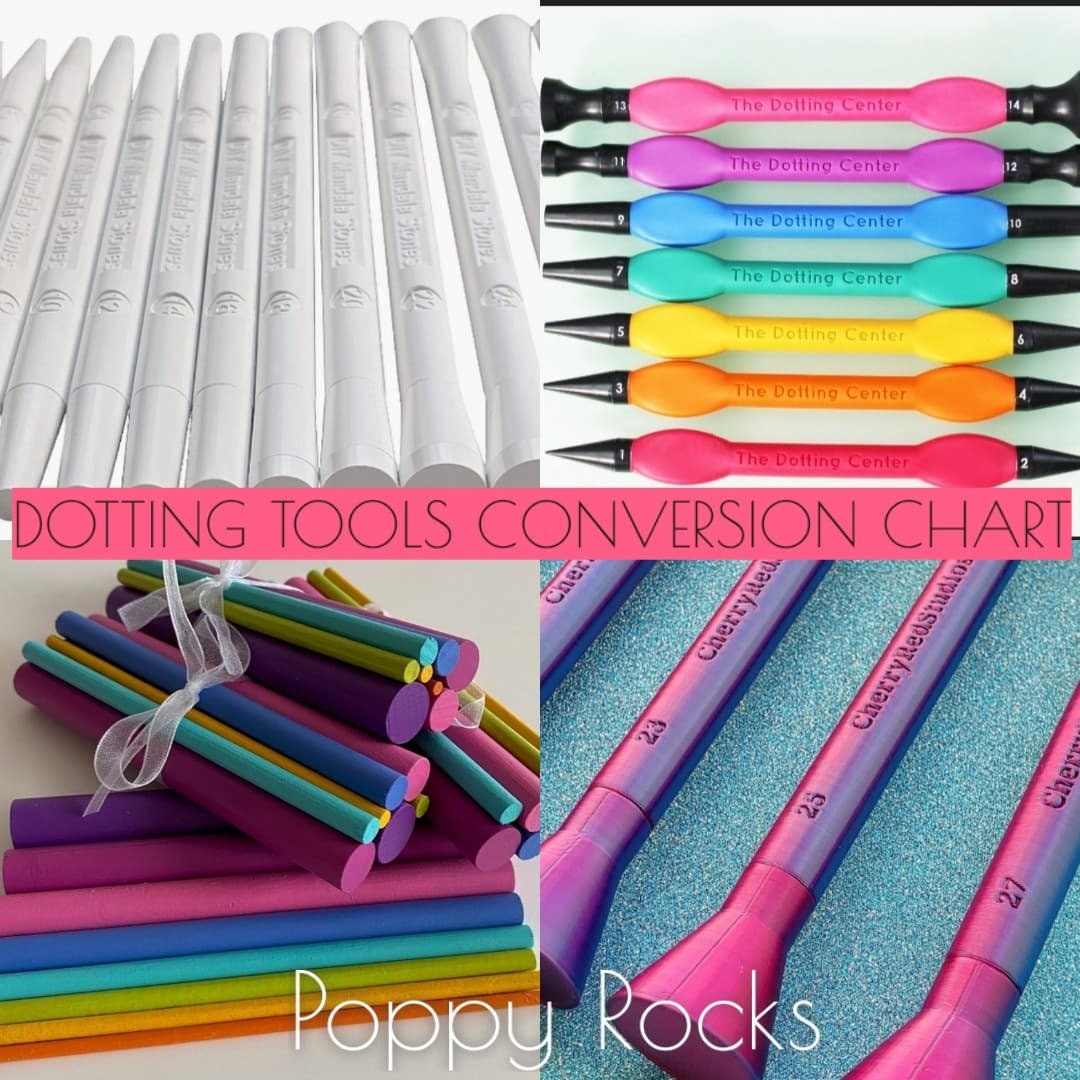 Dot Mandala Tools Conversion Chart - Etsy