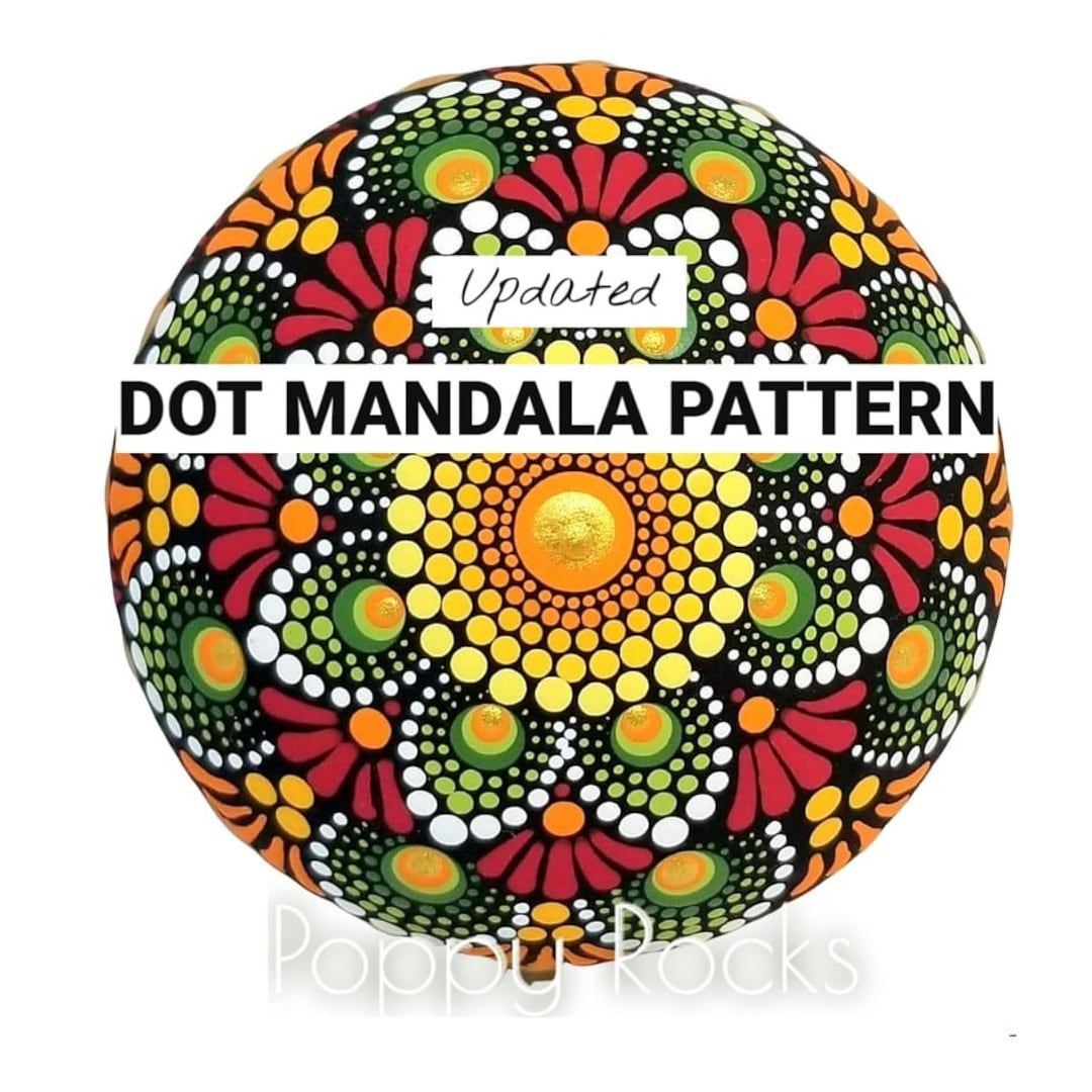 Fall Peacock UPDATED Dot Mandala Pattern - Etsy