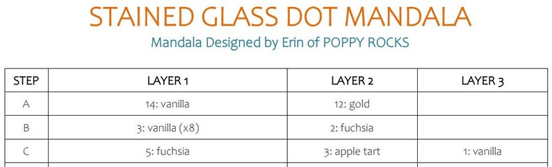 Stained Glass Dot Mandala Pattern | Etsy