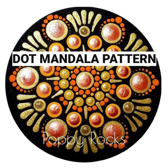 Mini Metallic Dot Mandala Pattern | Etsy