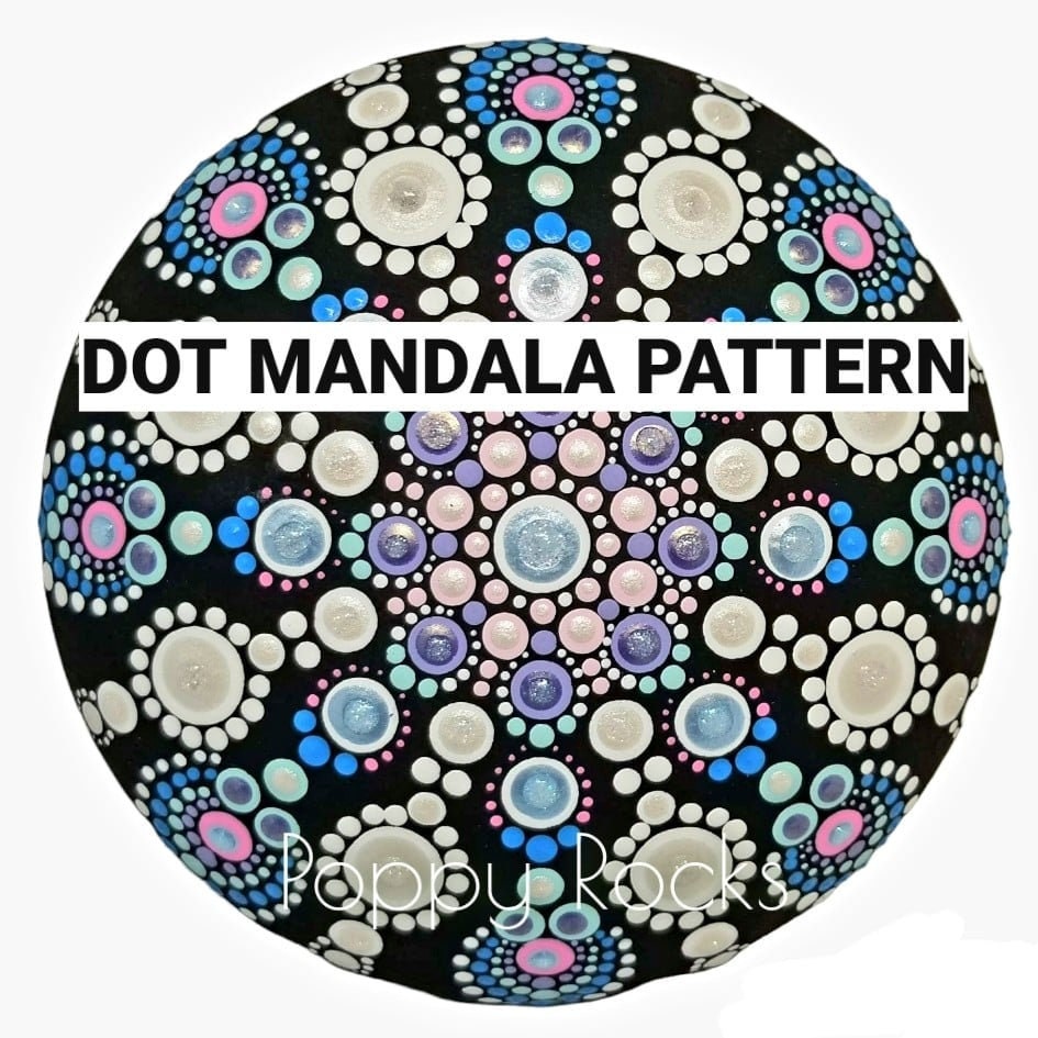 Winter Snowflake UPDATED Dot Mandala Pattern - Etsy