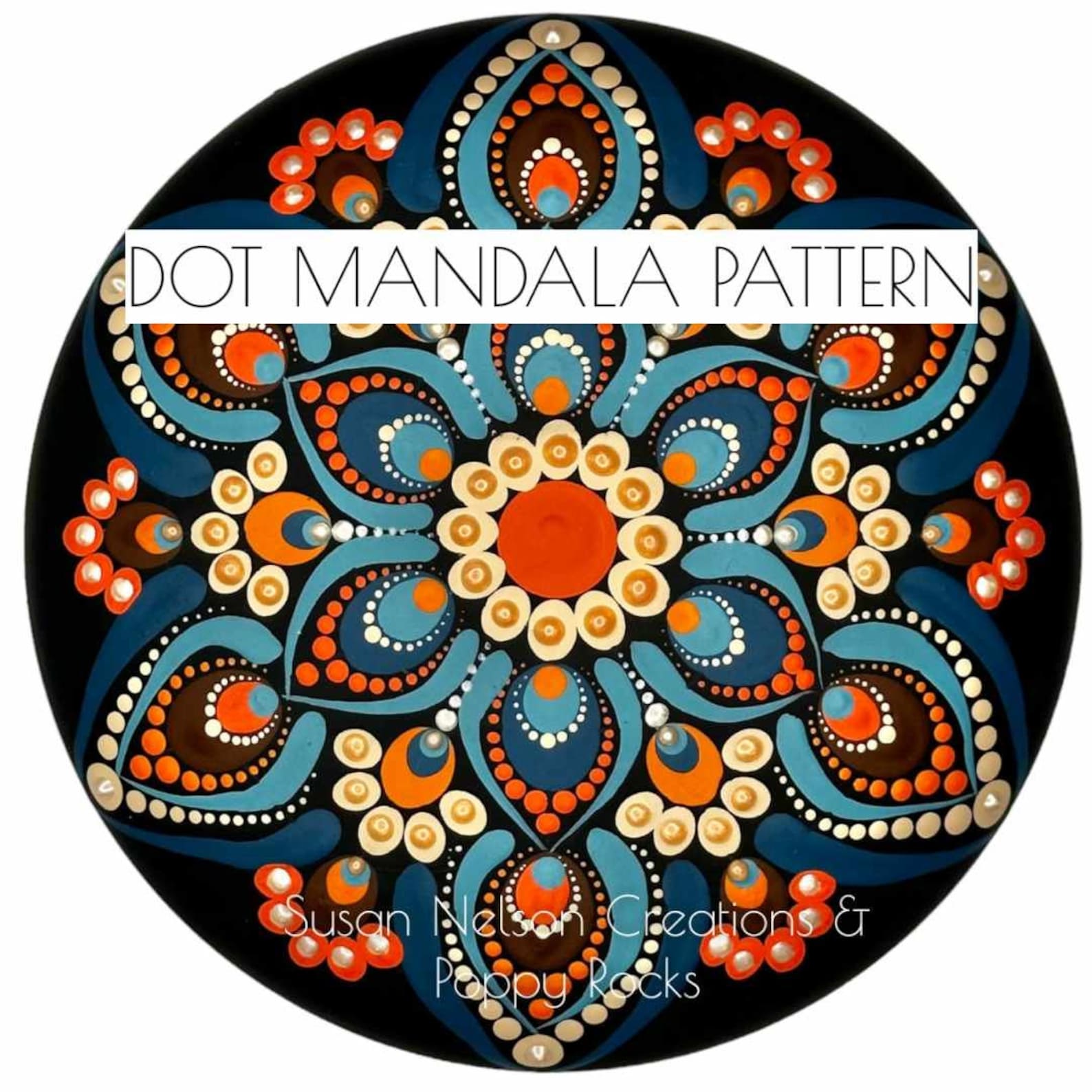 OVAL DOTS 5.5" Dot Mandala Pattern - Etsy