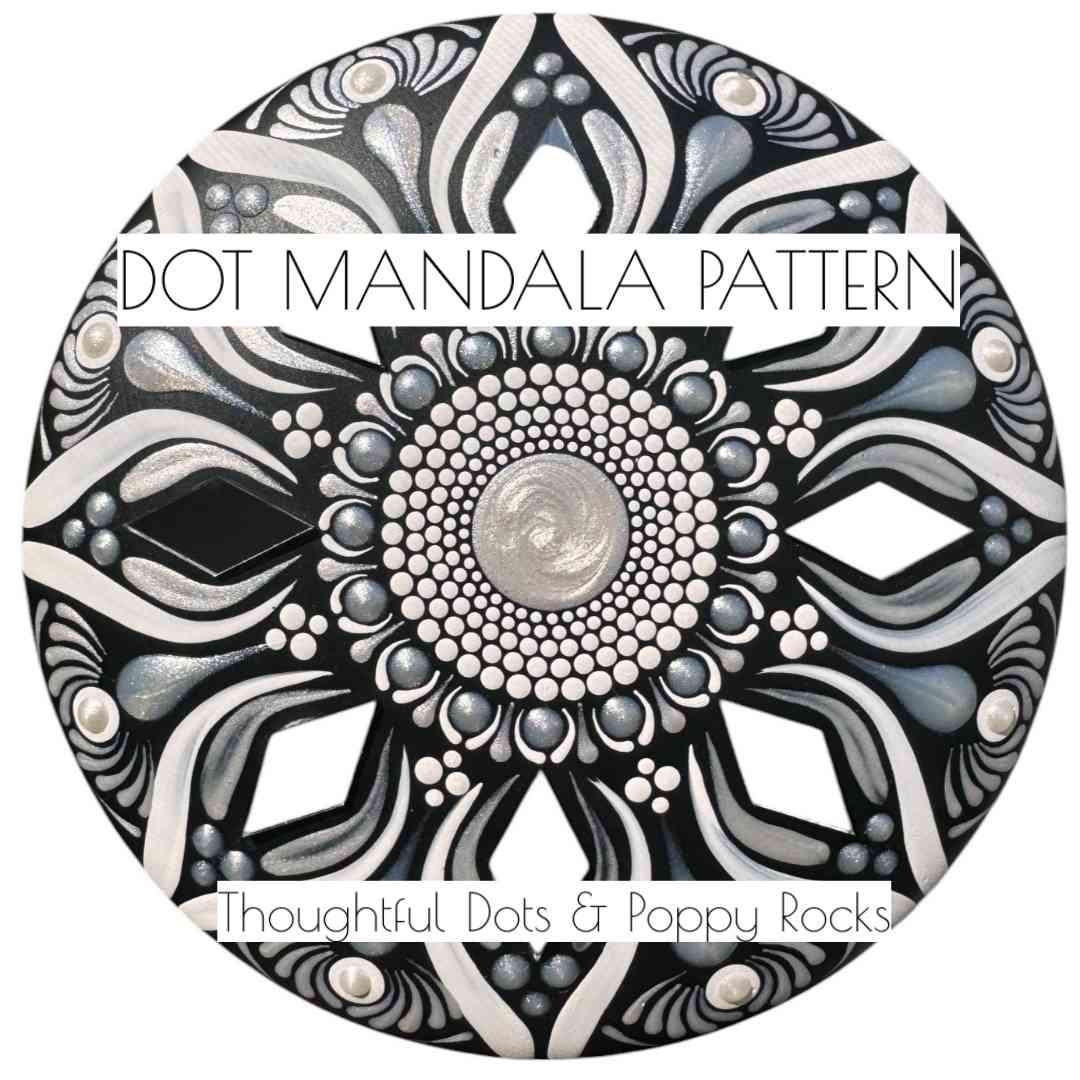 APRIL BIRTHSTONE 6" Dot Mandala Pattern - Etsy