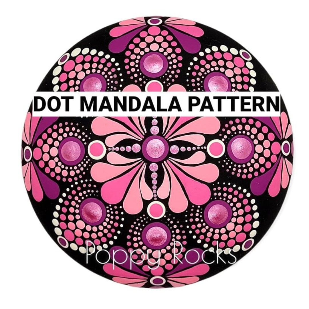 Azalea Bloom Dot Mandala Pattern - Etsy