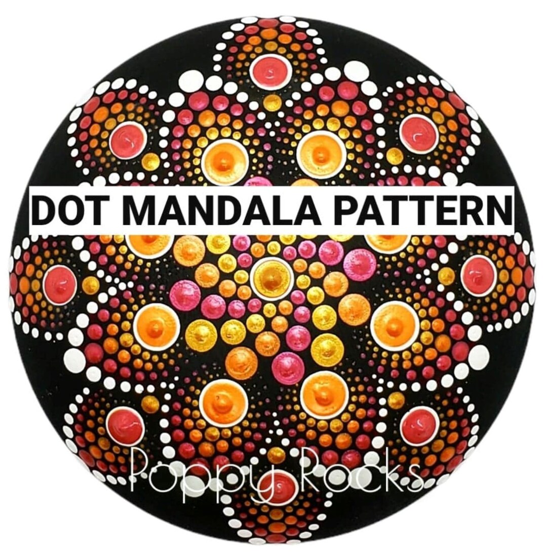 Atomic Fireball Dot Mandala Pattern - Etsy