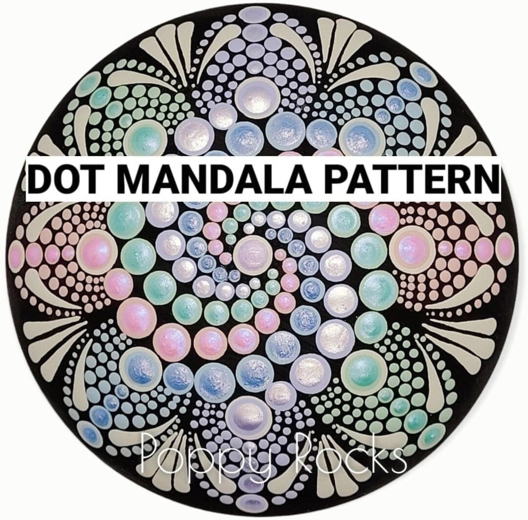 Pearly Swirly Dot Mandala Pattern - Etsy