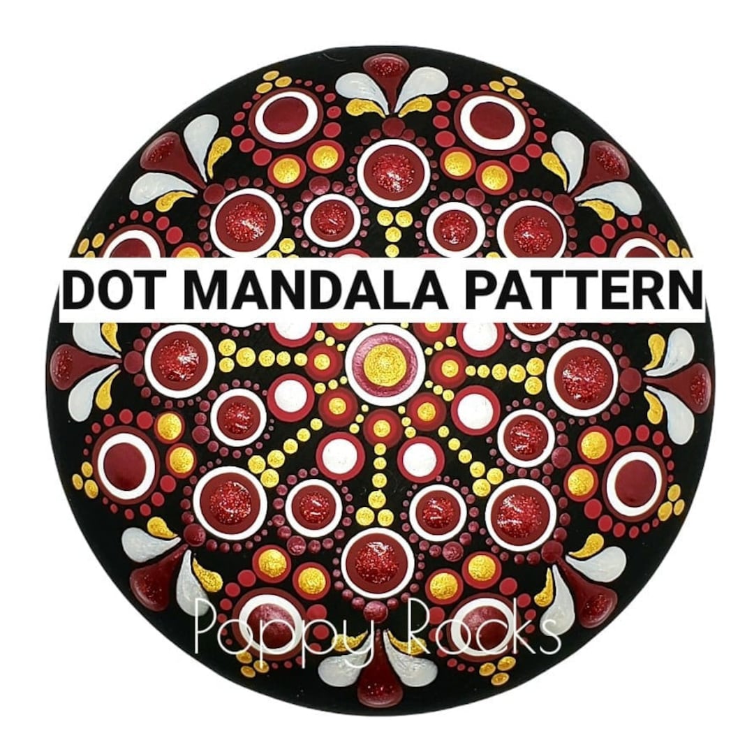 Raspberry Thumbprint Dot Mandala Pattern - Etsy