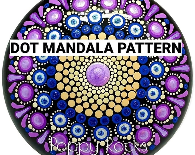 Blue Bayou, Pattern, Tutorial, Step by Step, Dotting Pattern, Dot Mandala Tutorial, Dotting ...