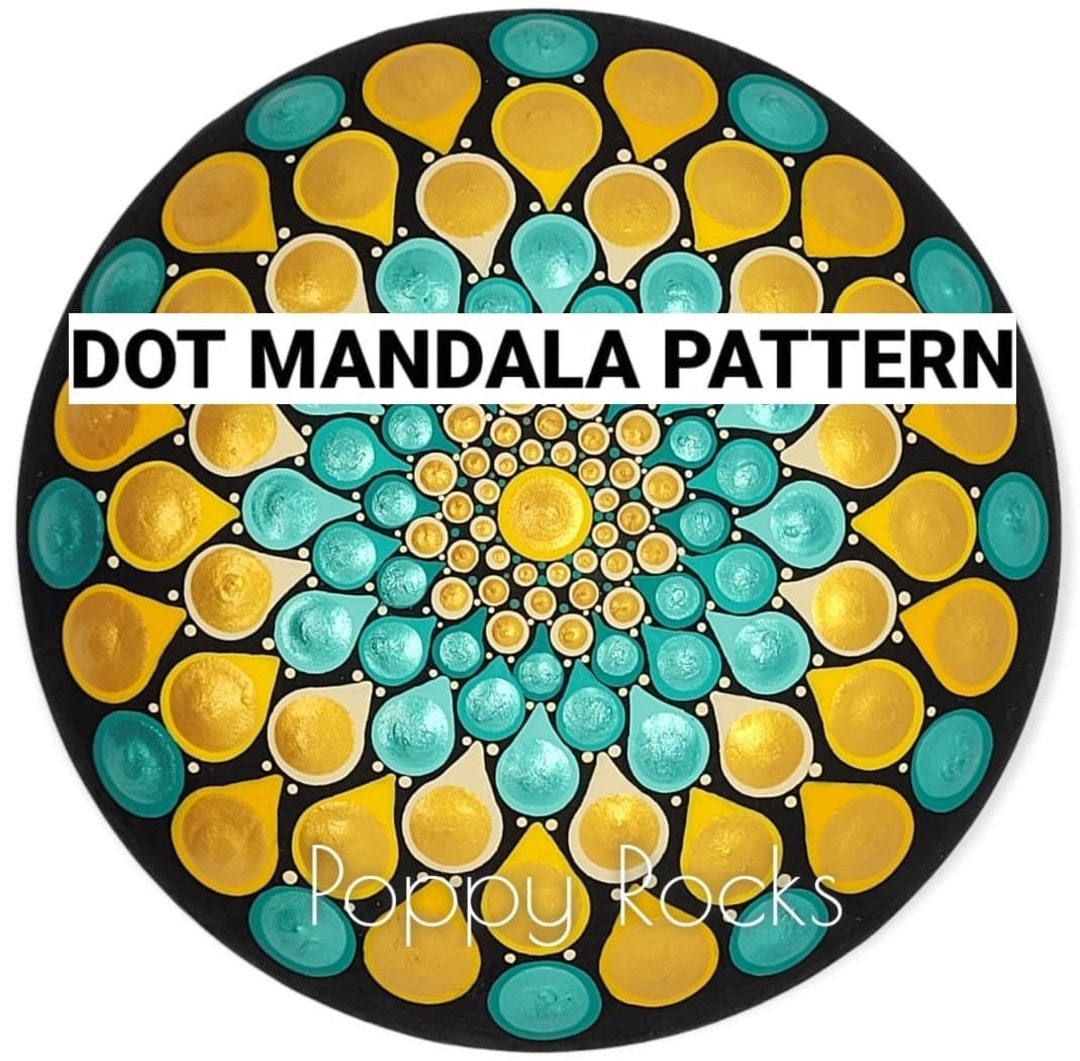 Rock Pools Dot Mandala Pattern - Etsy