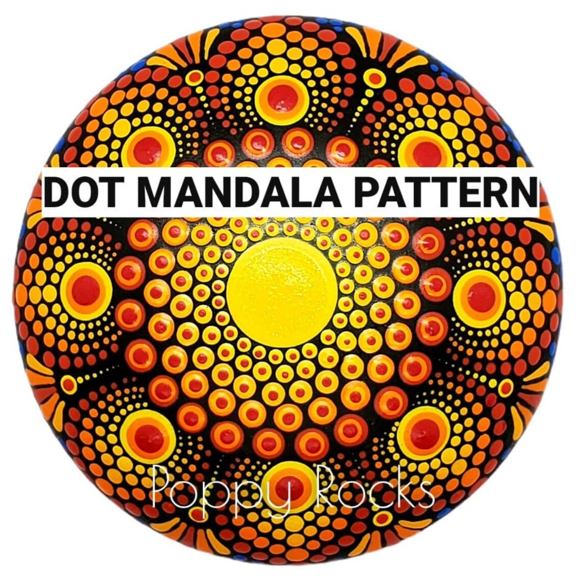 Rising Phoenix Dot Mandala Pattern | Etsy