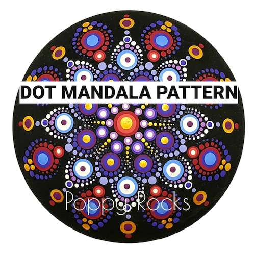 Dot Art Pattern Canvas 28 Downloadable PDF Mandala Dotting | Etsy