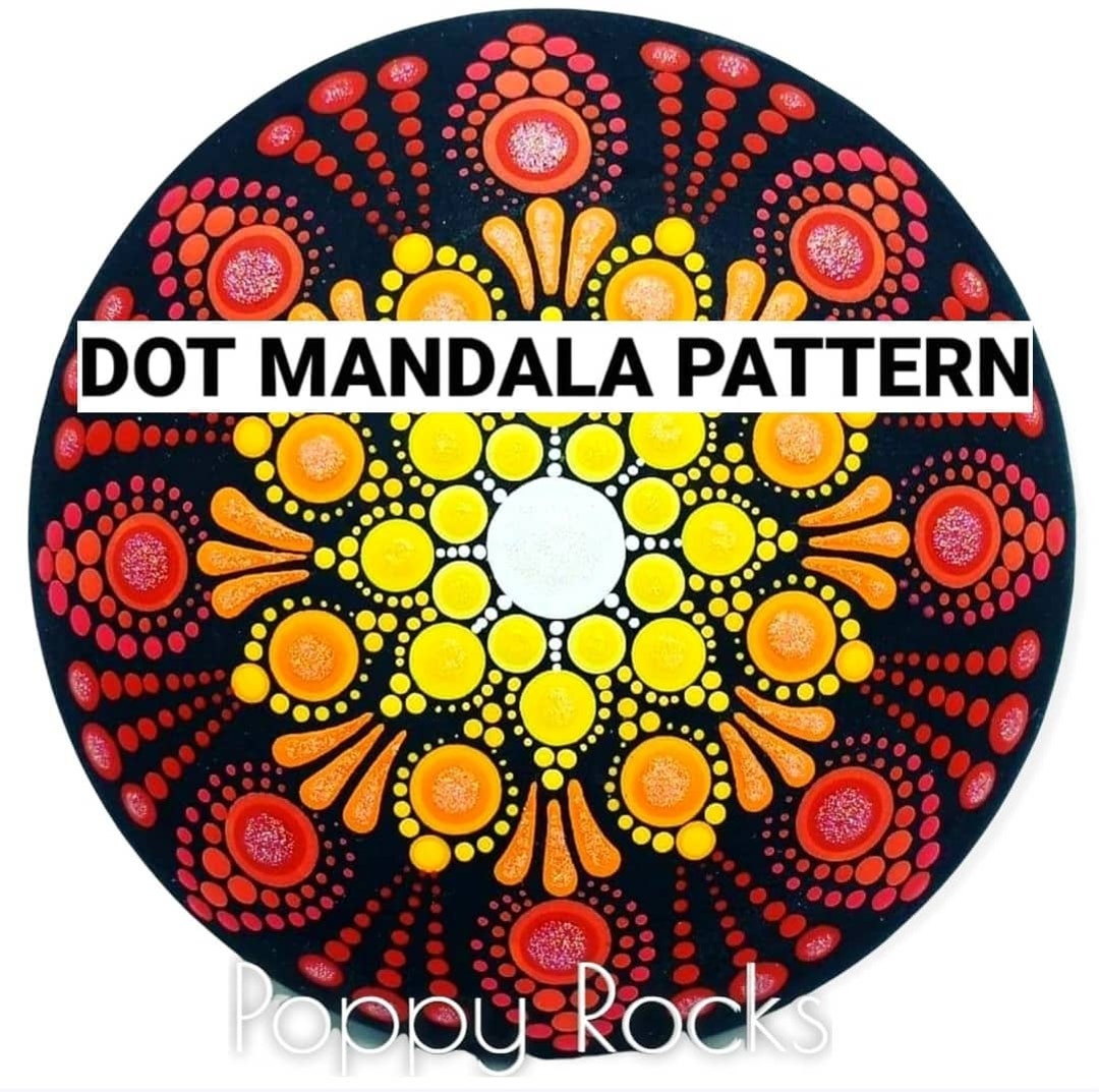 Patrón de mandala de puntos ACTUALIZADO de BC Strong - Etsy España