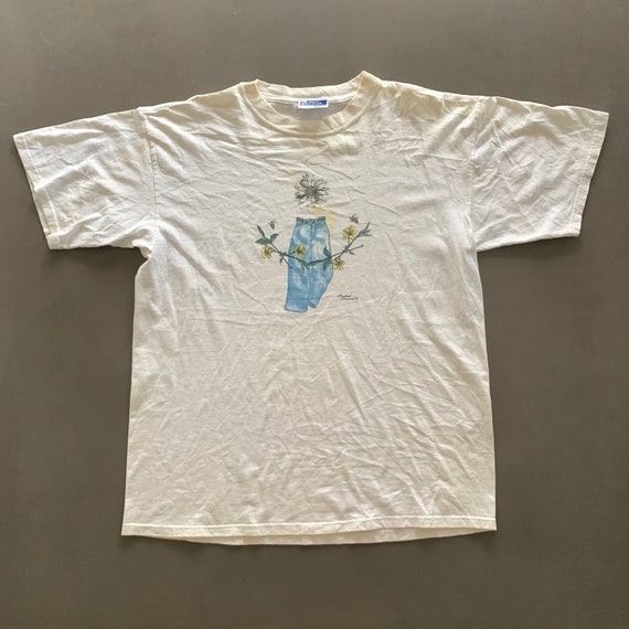 Vintage 1990s Endless Designs Graphic Art Floral Swea… - Gem