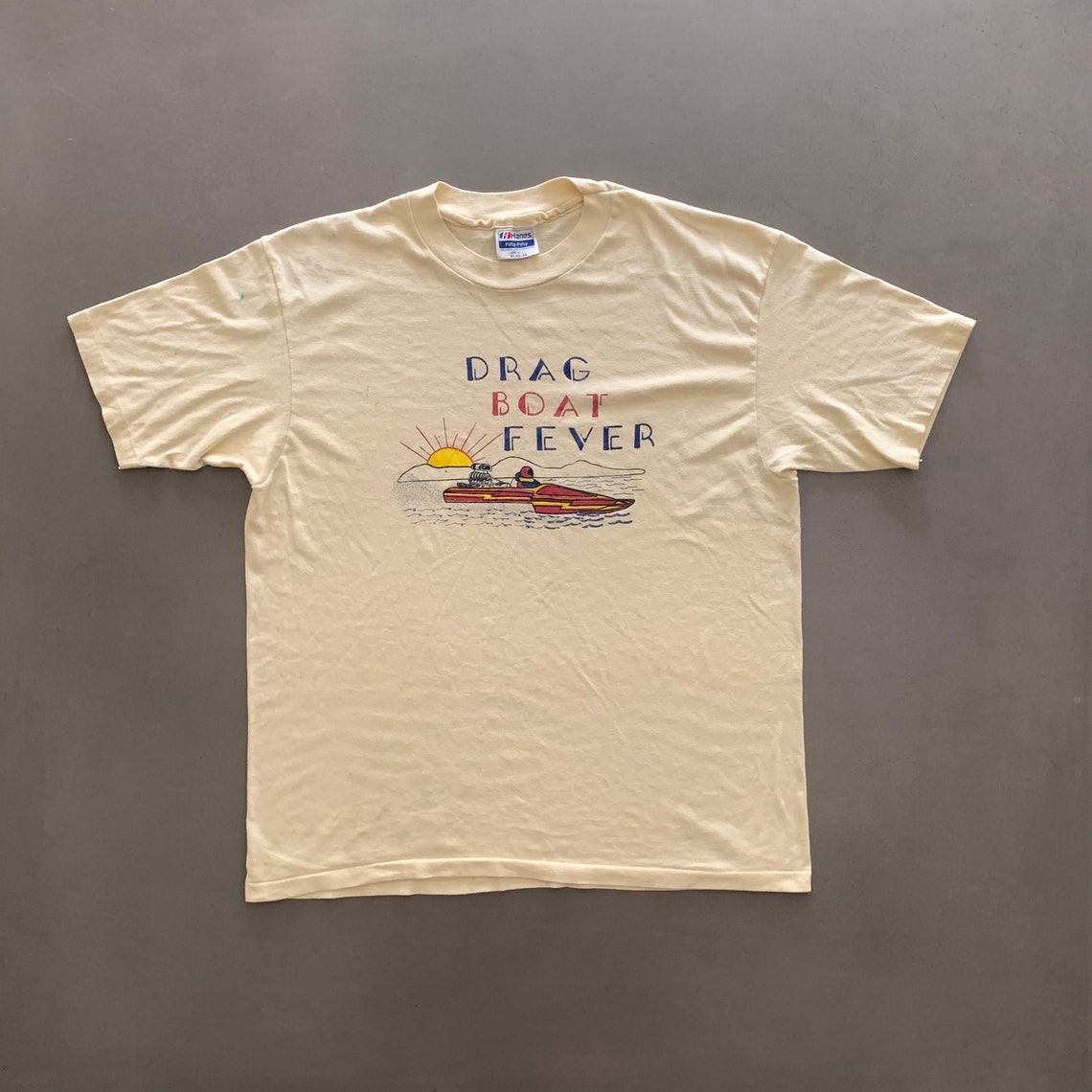 Vintage 1980s Drag Boat T-shirt size XL | Etsy