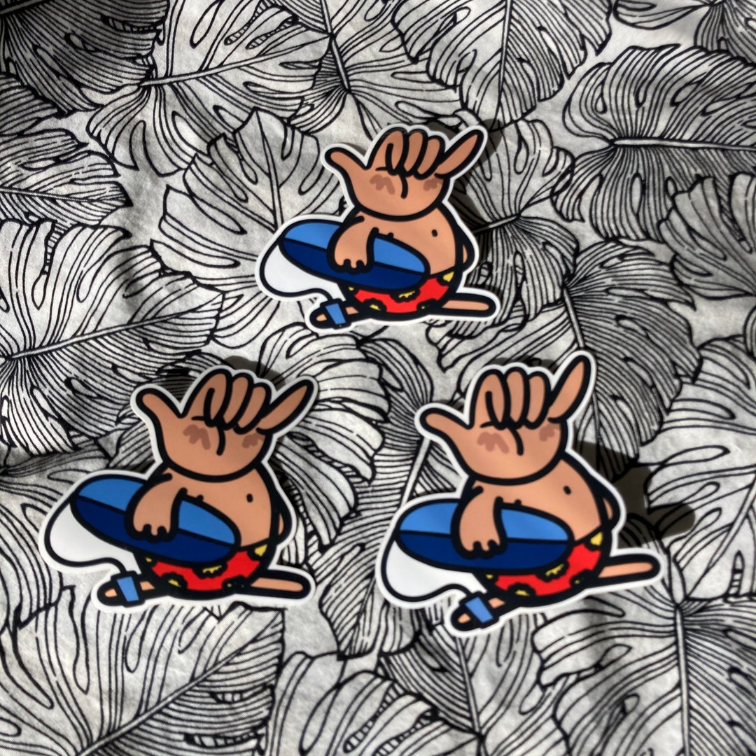 Shaka Boy Sticker Slap - Etsy
