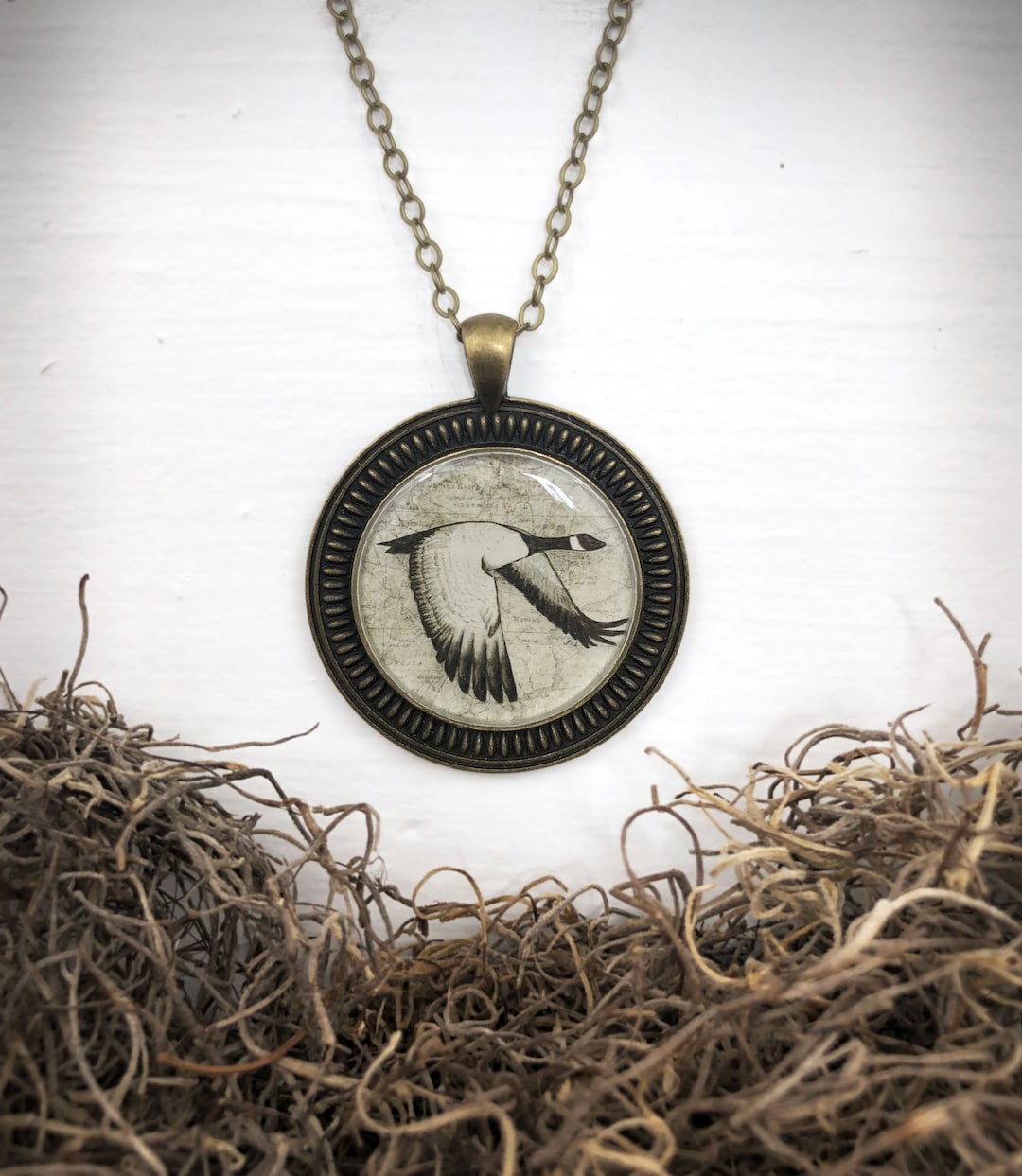Canada Goose Necklace / Flying Goose Art / Made in Canada / Handmade ...