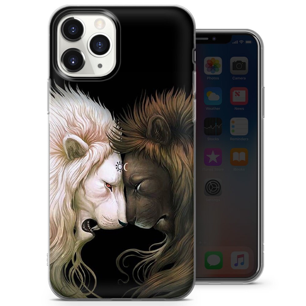 In/jan Symbols Esoteric Art Lion Phone Case for iPhone - Etsy