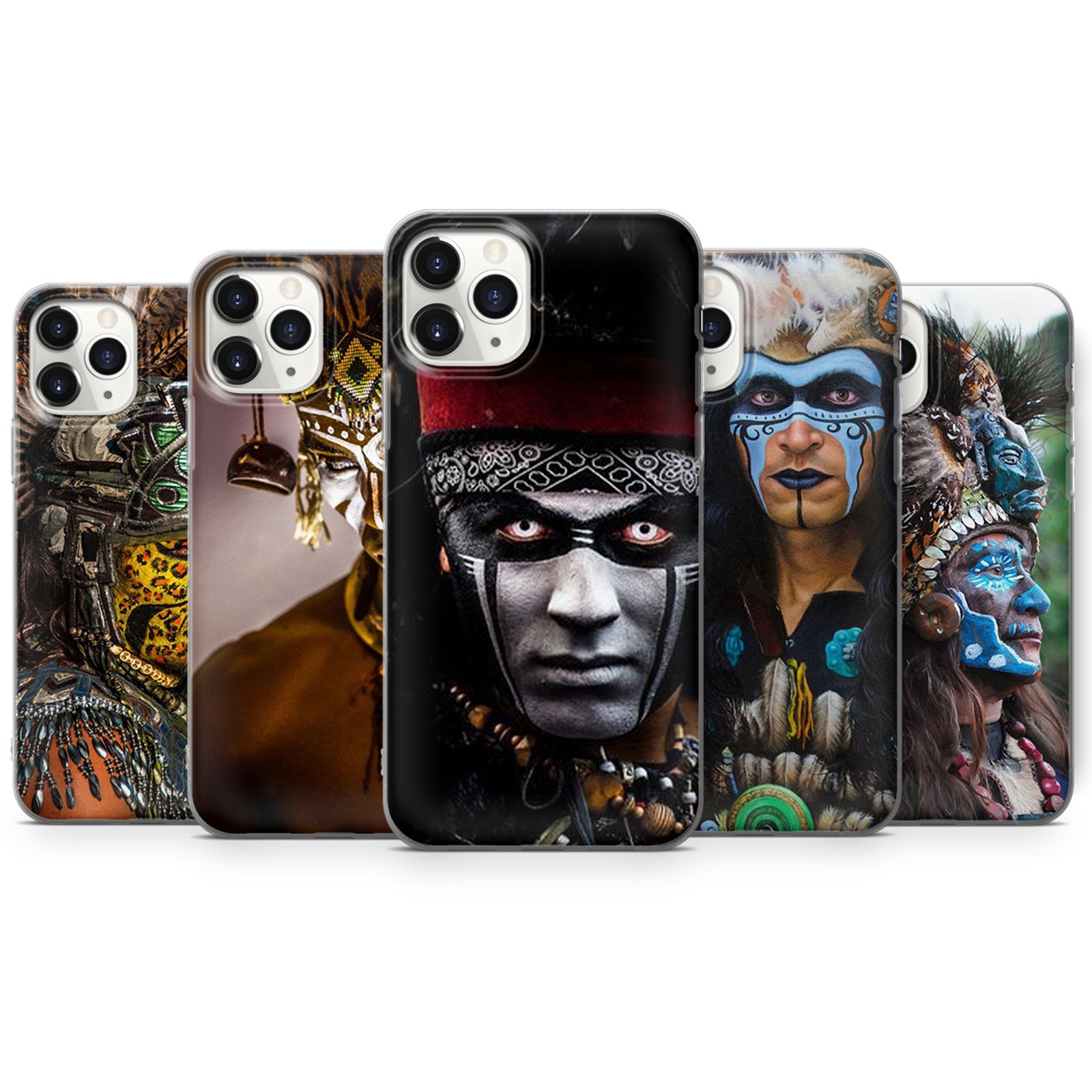 Art,symbols,portraits of Native Americans Phone Case for iPhone Cover ...