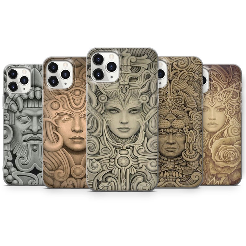 Maya, Aztec Art, Esoteric, Full Colour Phone Case for iPhone Cover 5S,6 ...