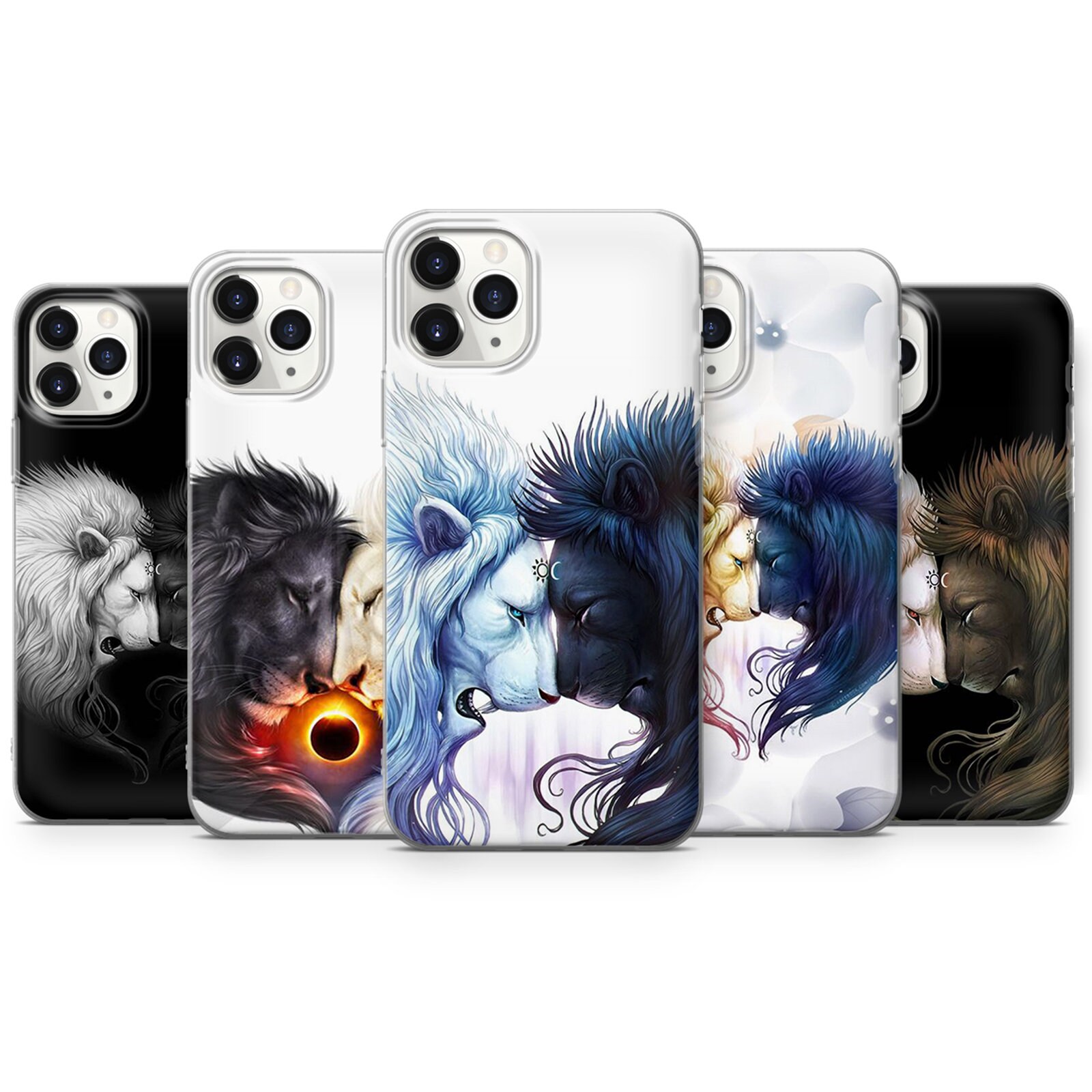 In/jan Symbols Esoteric Art Lion Phone Case for iPhone - Etsy