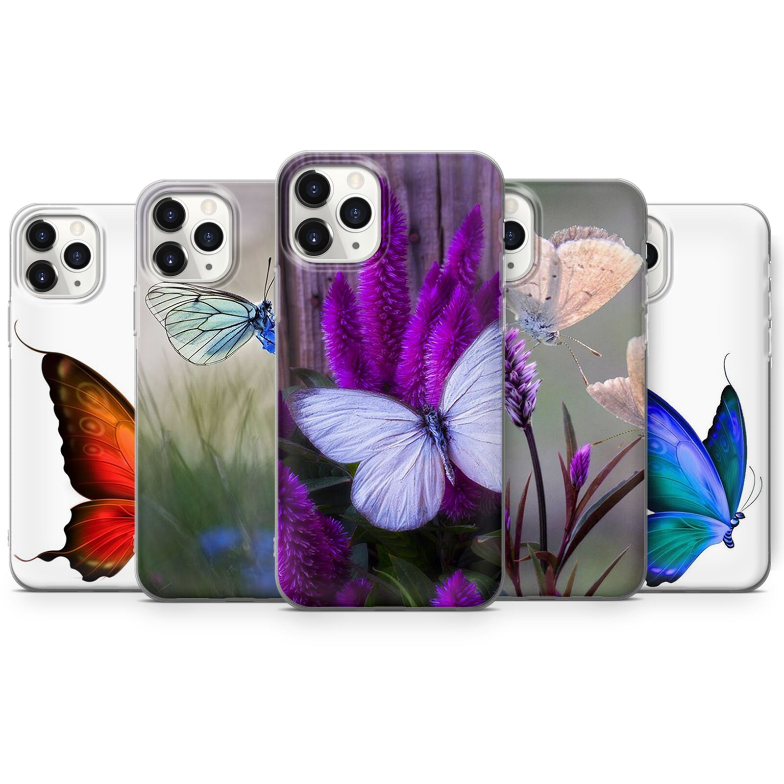 Butterfly Motif Phone Case for iPhone Cover 5S,6,6S,6 Plus,7, 7 Plus,8 ...