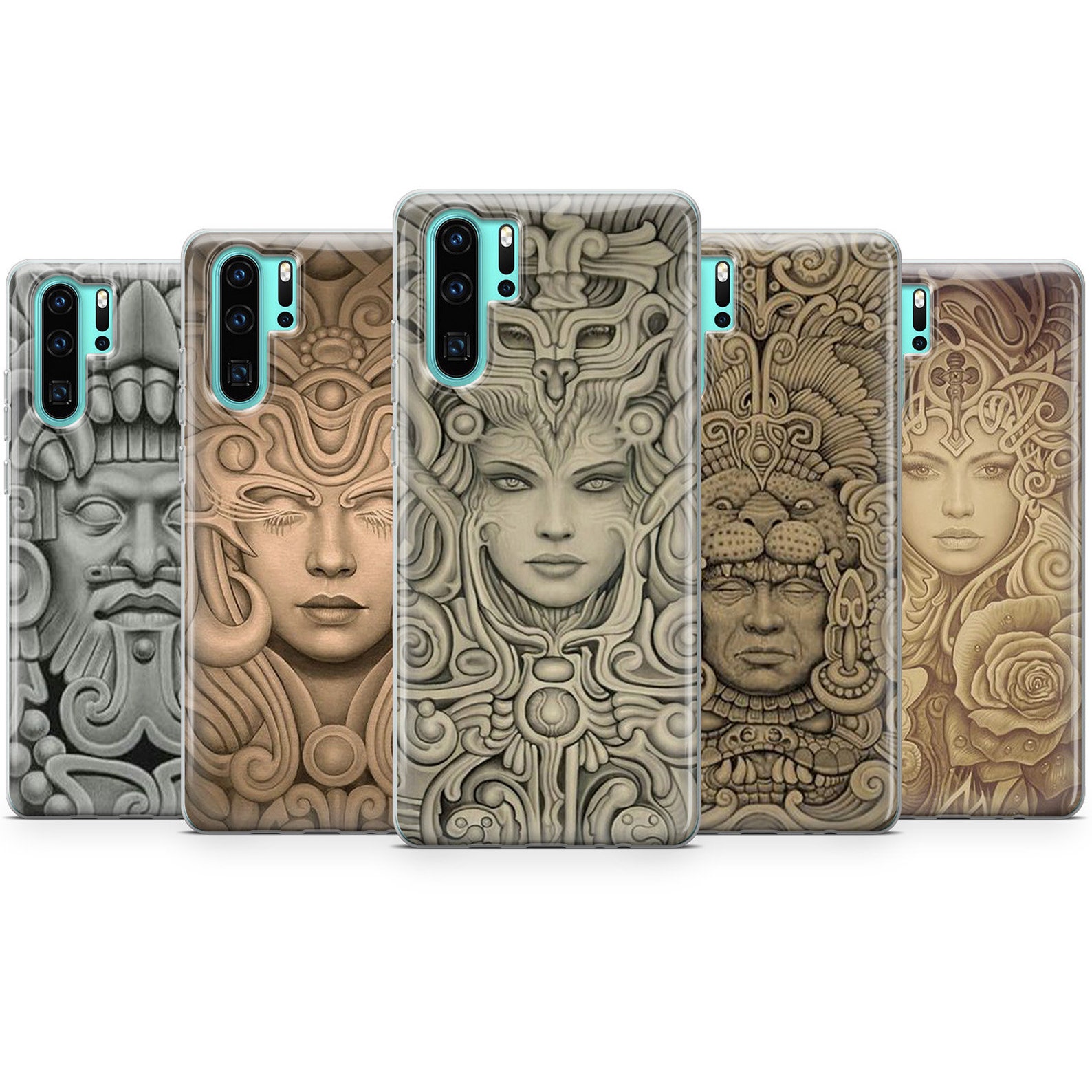 Maya, Aztec Art, Esoteric, Full Colour Phone Case for iPhone Cover 5S,6 ...