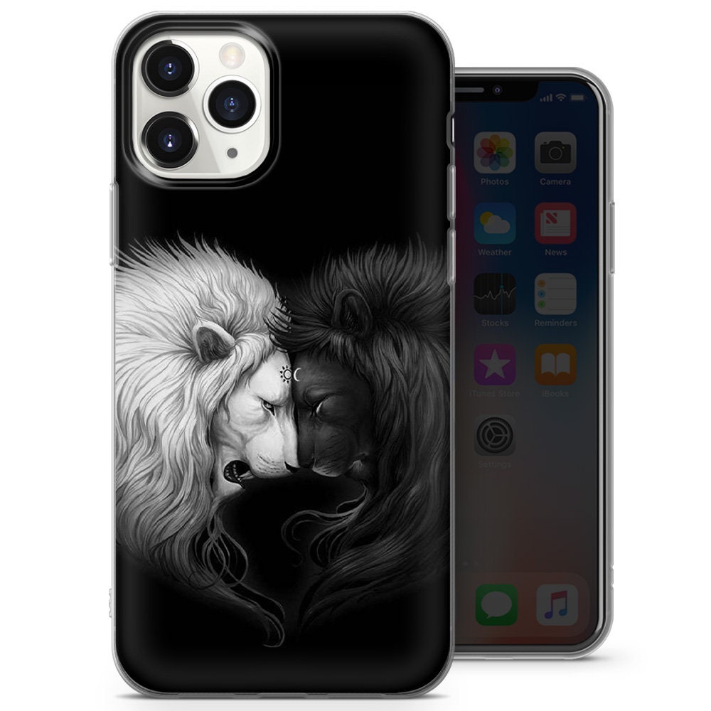 In/jan Symbols Esoteric Art Lion Phone Case for iPhone - Etsy