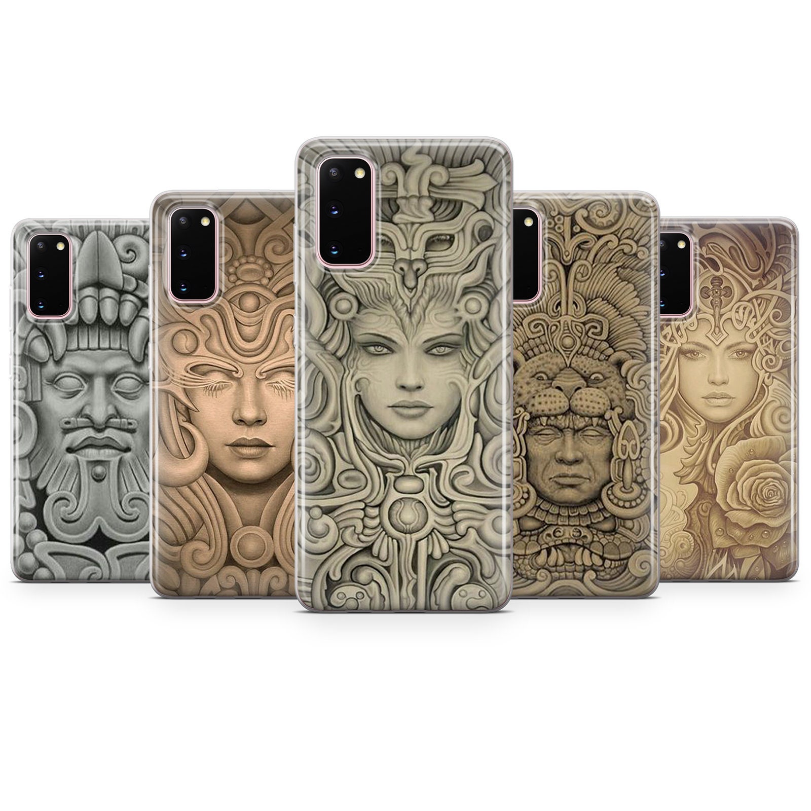 Maya, Aztec Art, Esoteric, Full Colour Phone Case for iPhone Cover 5S,6 ...