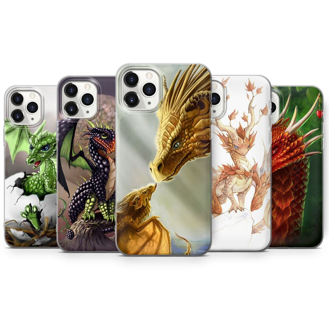 Dragons Dragonfly Small Dinazaurs Motif Phone Case for - Etsy UK