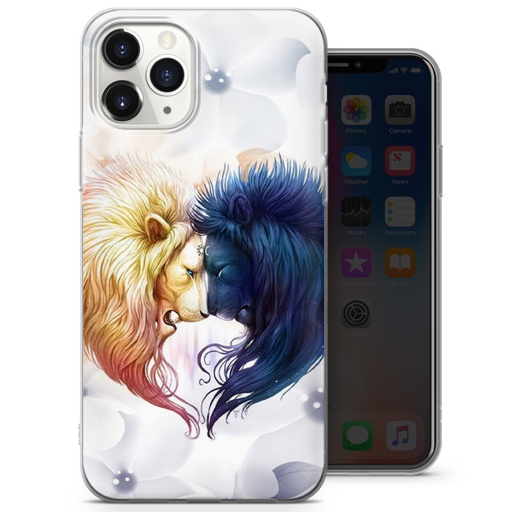 In/jan Symbols Esoteric Art Lion Phone Case for iPhone - Etsy