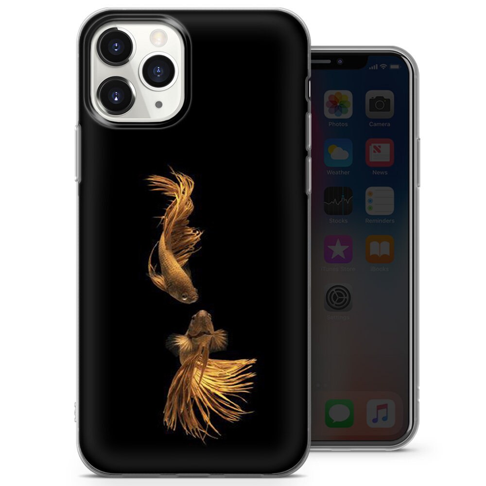 Goldfish Dance Wishes Come True Motif Phone Case for iPhone - Etsy