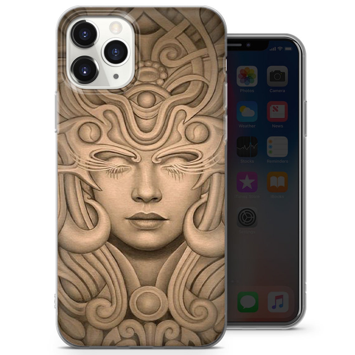 Maya, Aztec Art, Esoteric, Full Colour Phone Case for iPhone Cover 5S,6 ...