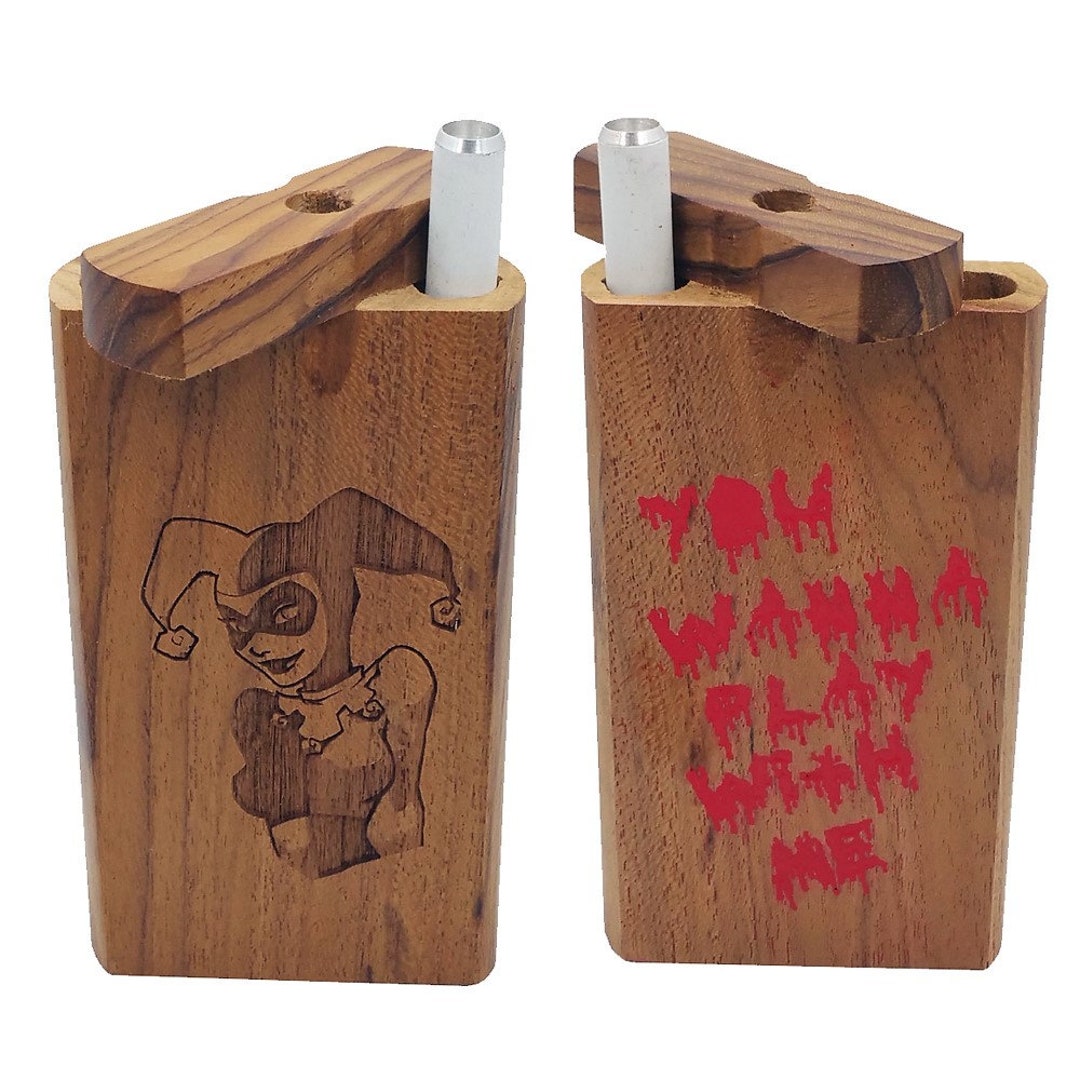 Harley Quinn 4" Wood Hitter Box With FREE Aluminum One Hitter - Etsy