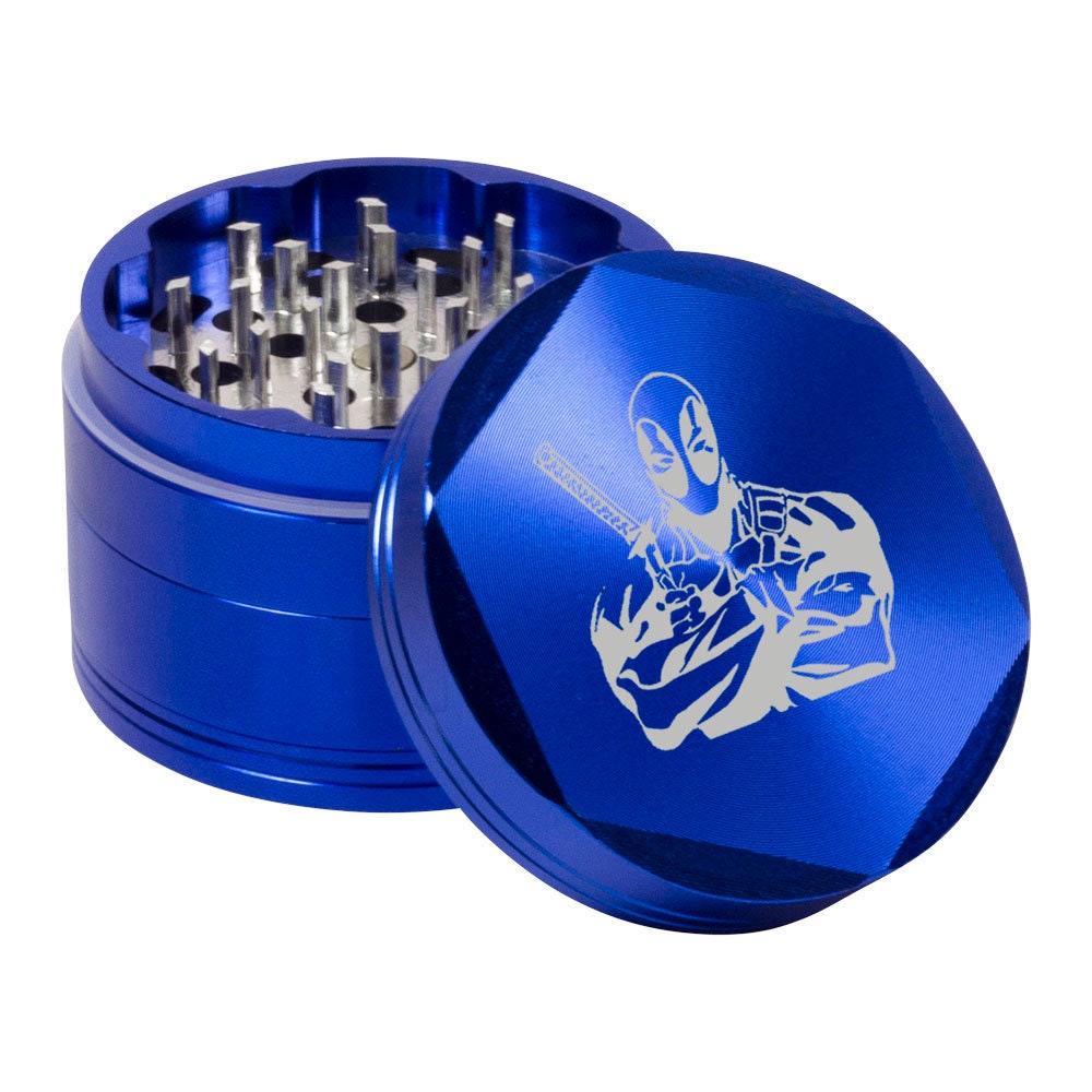 Deadpool 4-piece Metal Herb Grinder With Keef Catcher and FREE - Etsy