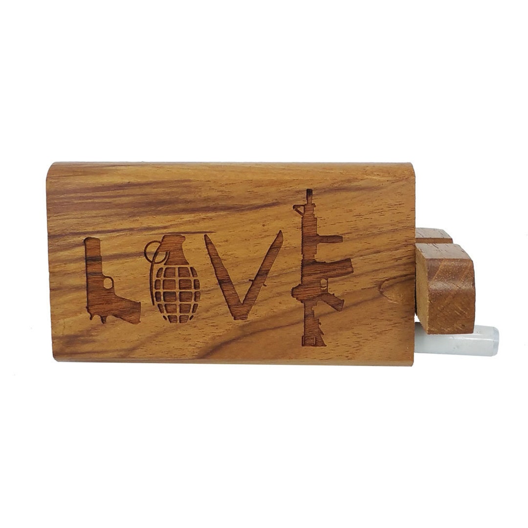 Love in Weapons 4 Wood Hitter Box With FREE Aluminum One Hitter - Etsy