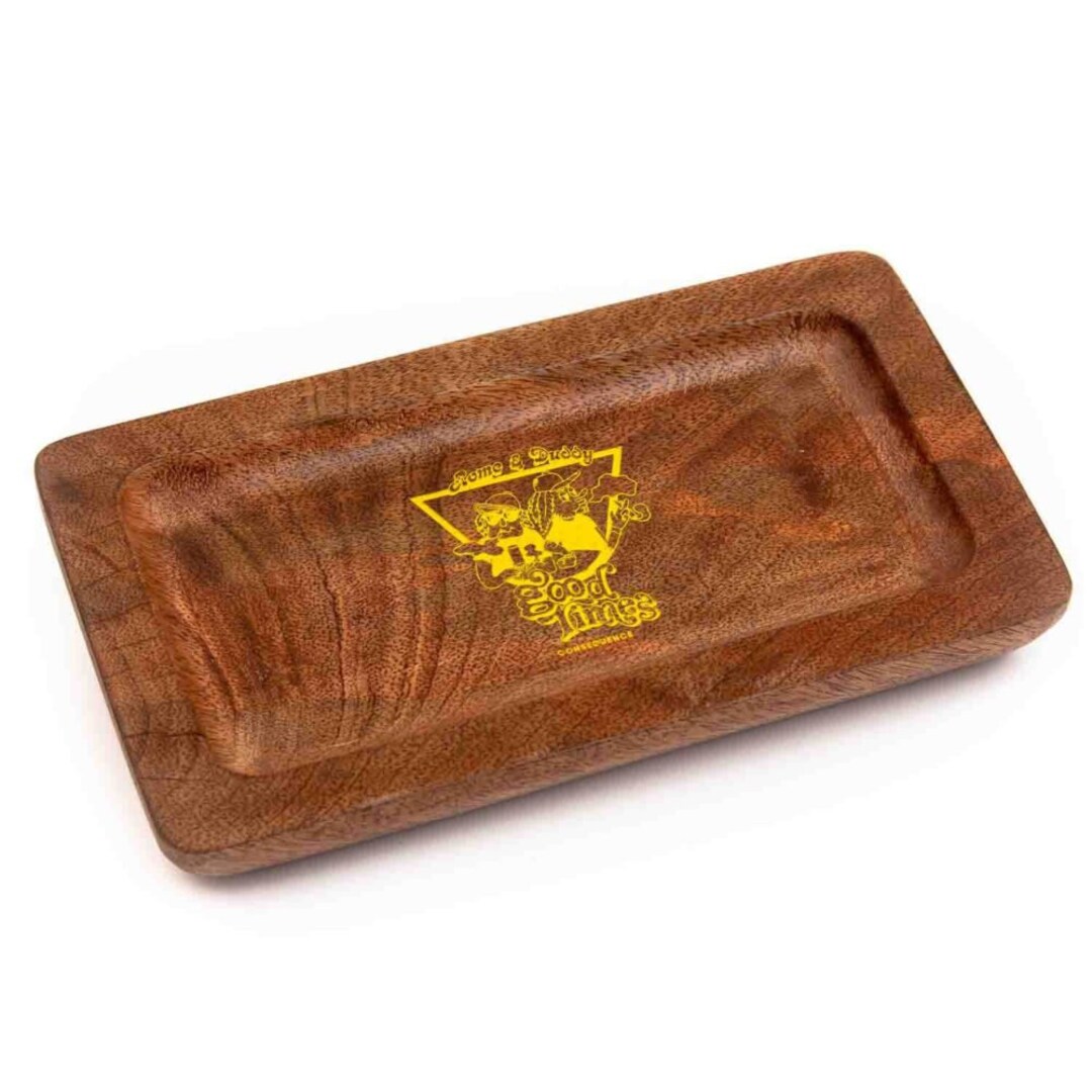 Custom Branded Wooden Rolling Tray With Etched Logo - Etsy