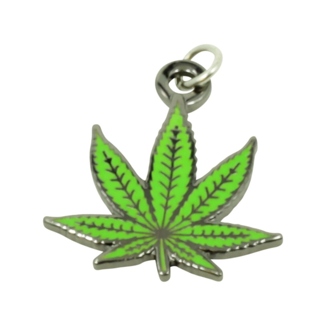 Green Marijuana Leaf Charms - Etsy