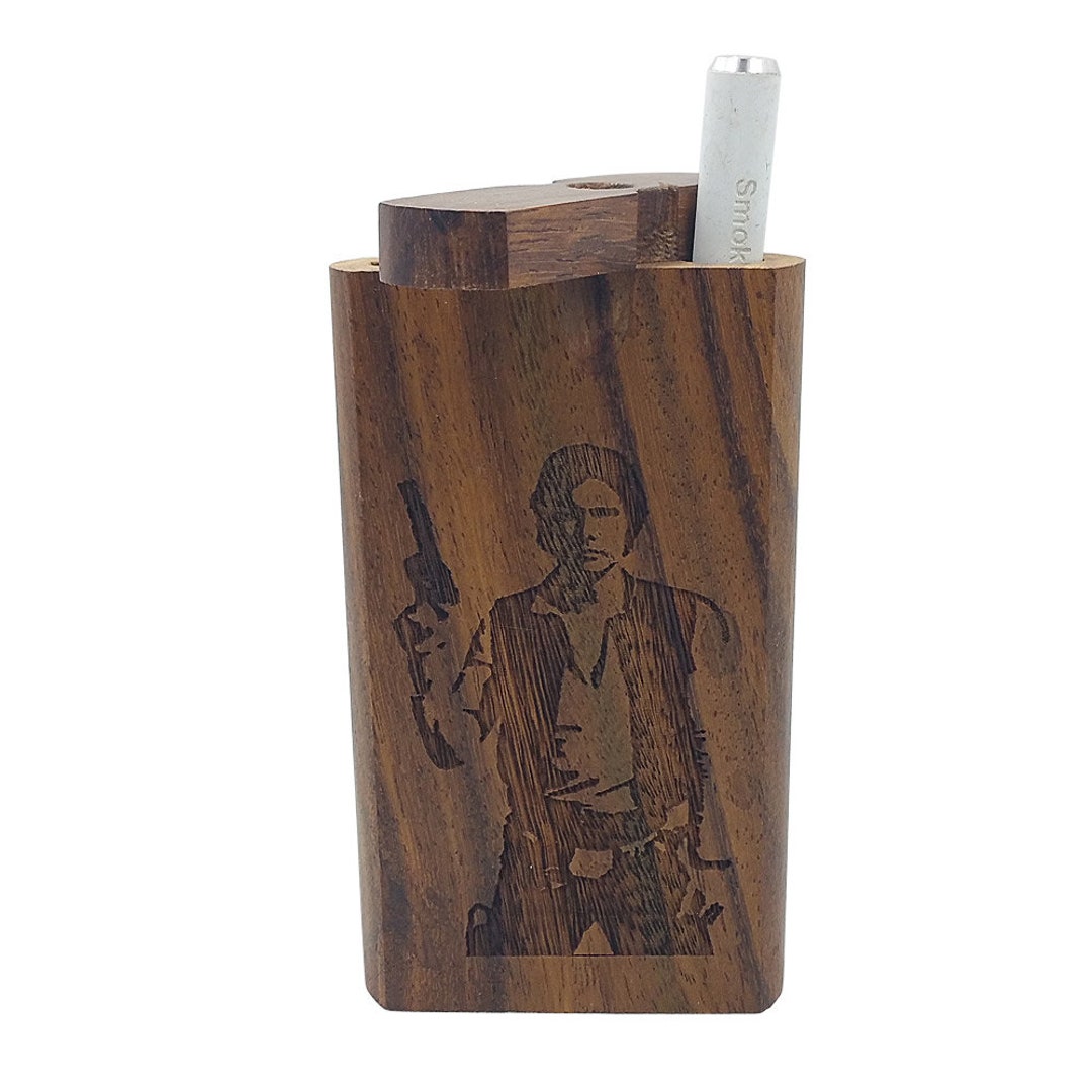Han Solo 4" Wood Hitter Box With FREE Aluminum One Hitter - Etsy