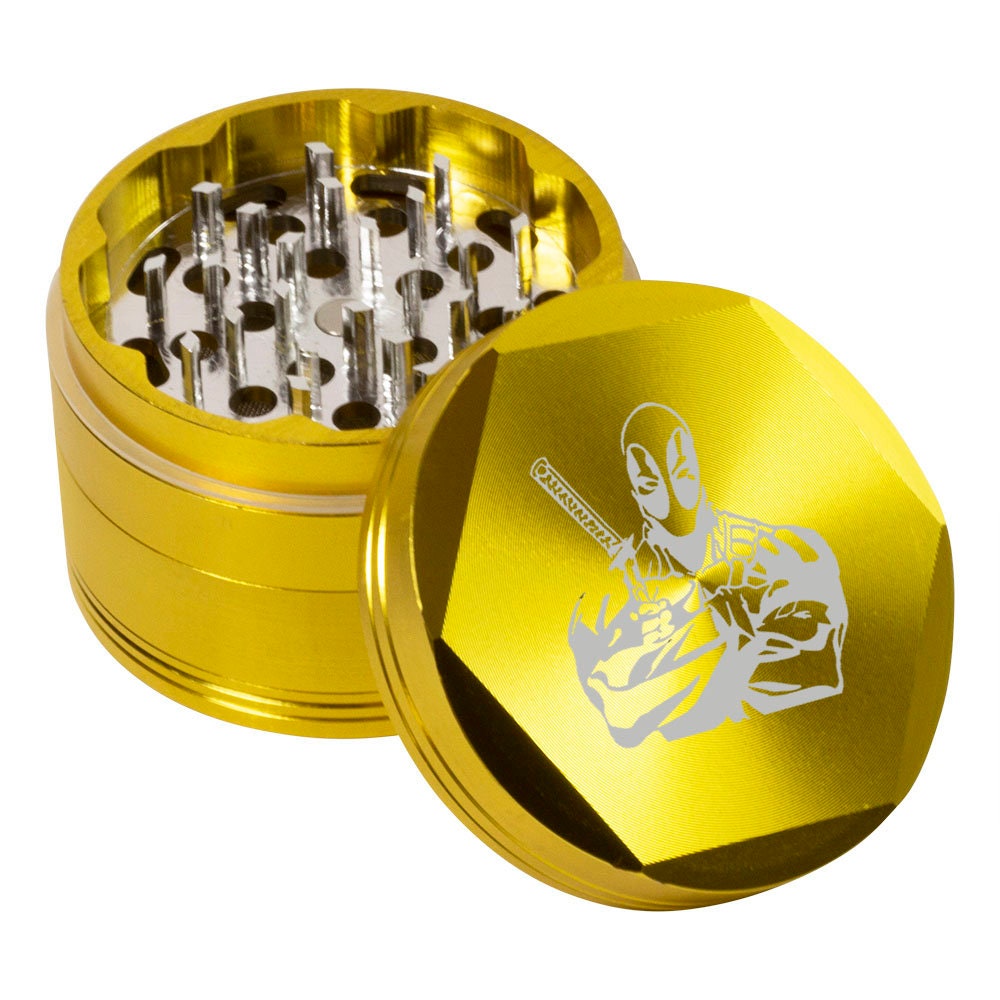 Deadpool 4-piece Metal Herb Grinder With Keef Catcher and FREE | Etsy