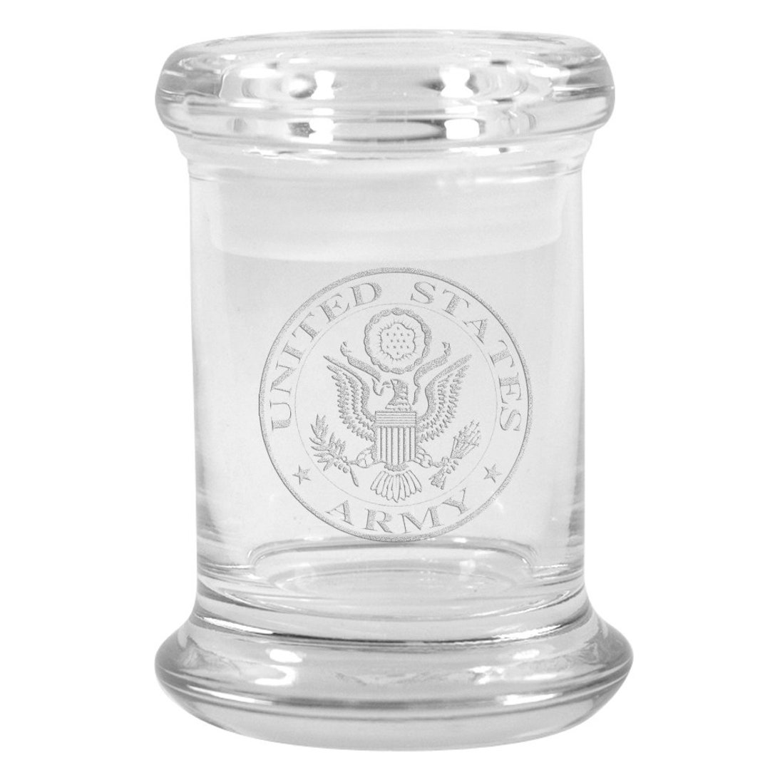 Army Stash Jar Small Glass Nug Herb CBD Container - Etsy