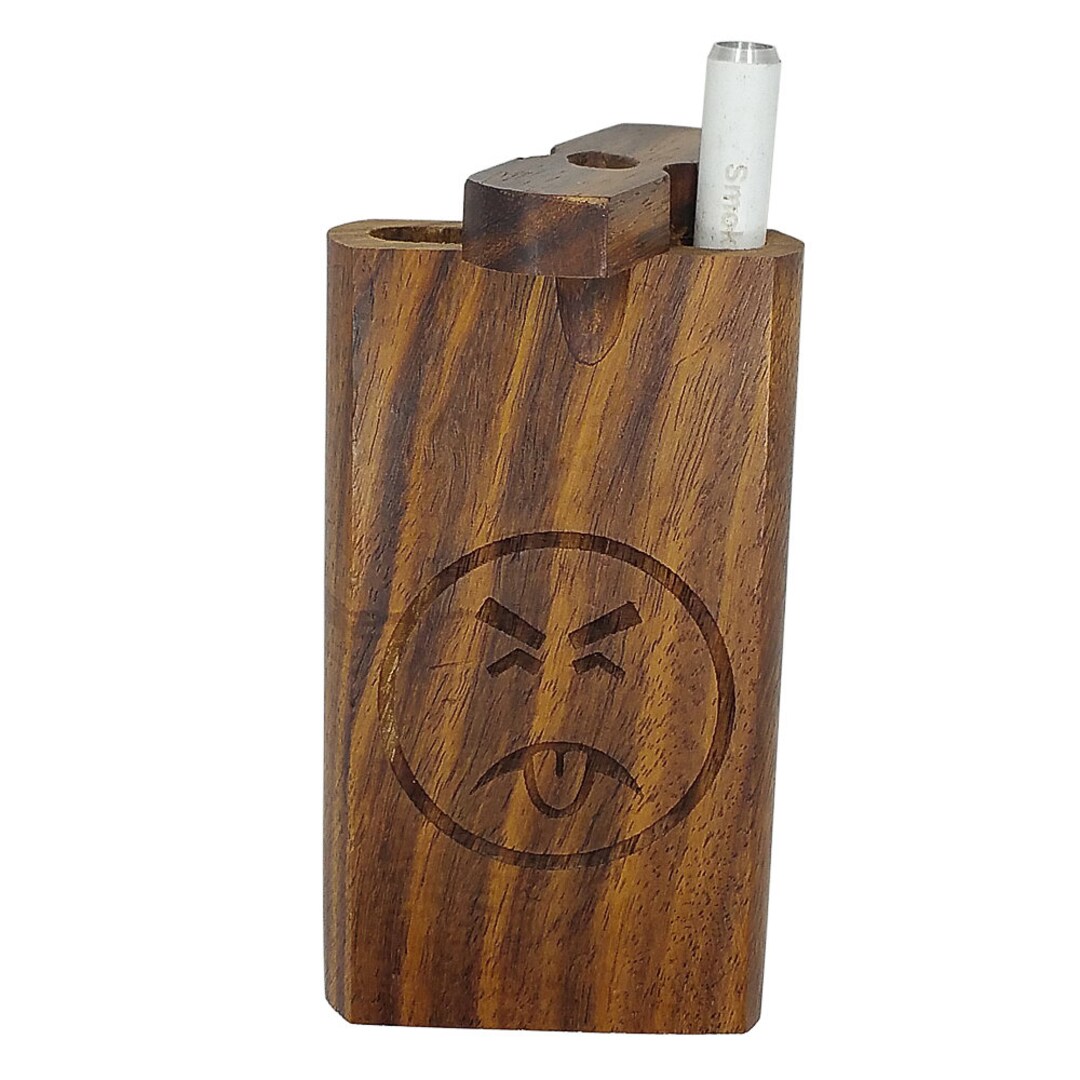 Mr. Yuk Face 4" Wood Hitter Box With FREE Aluminum One Hitter - Etsy