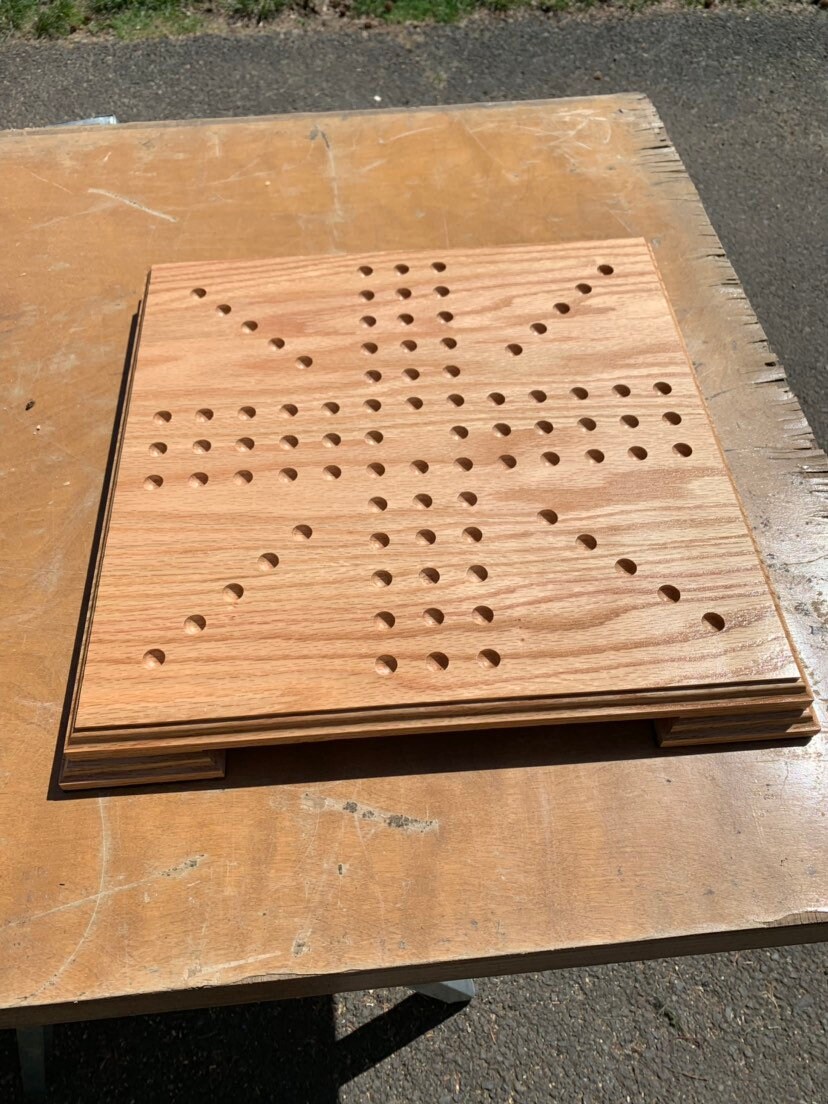 Hardwood Aggravation Board - Etsy