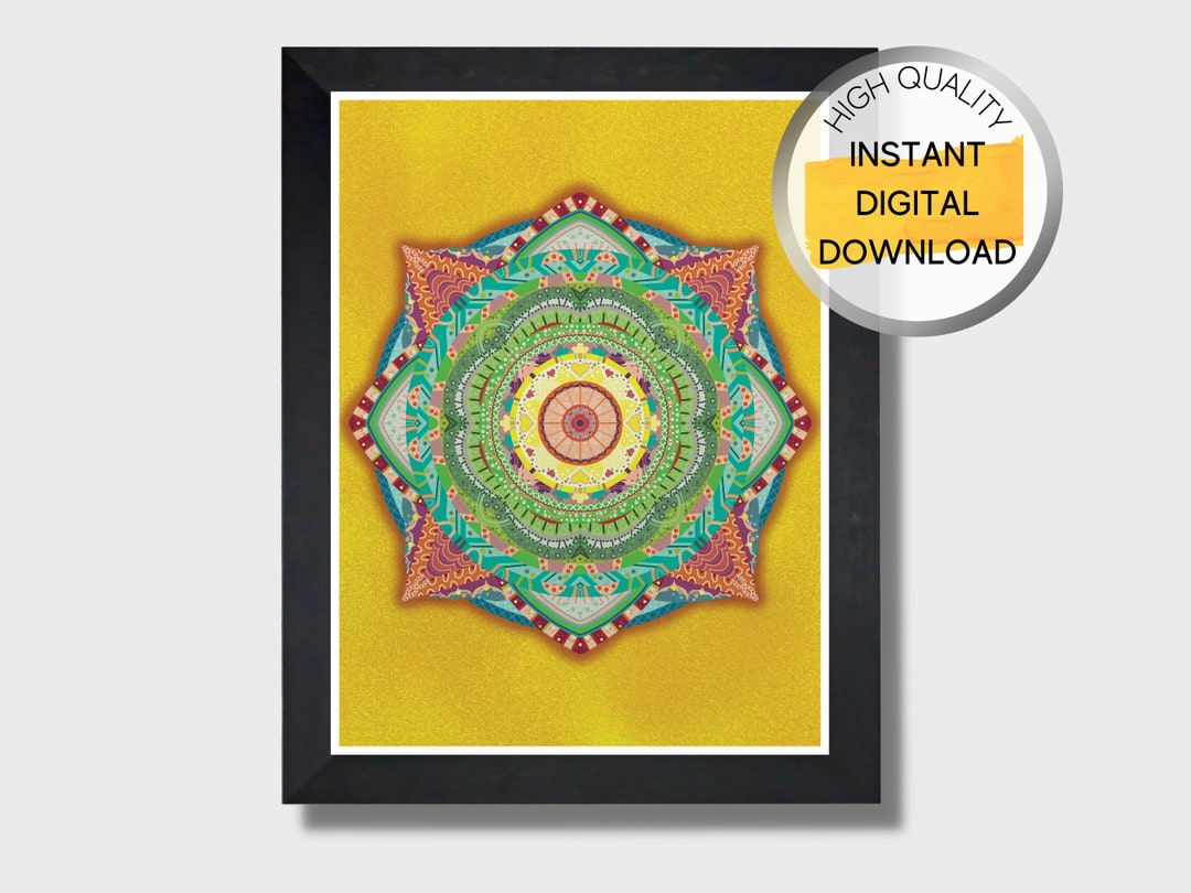 Original Mandala Design, Custom Art Print, Channeled Spirituality ...