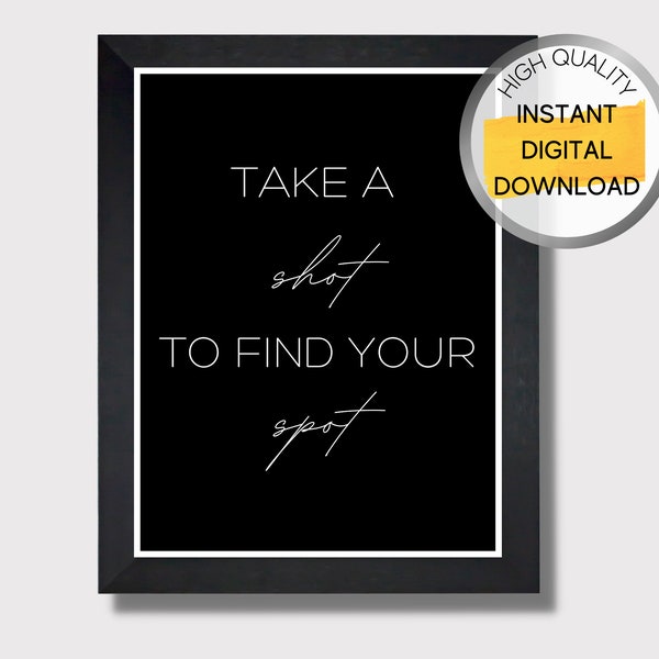 Shot Glass Seating Chart - Etsy