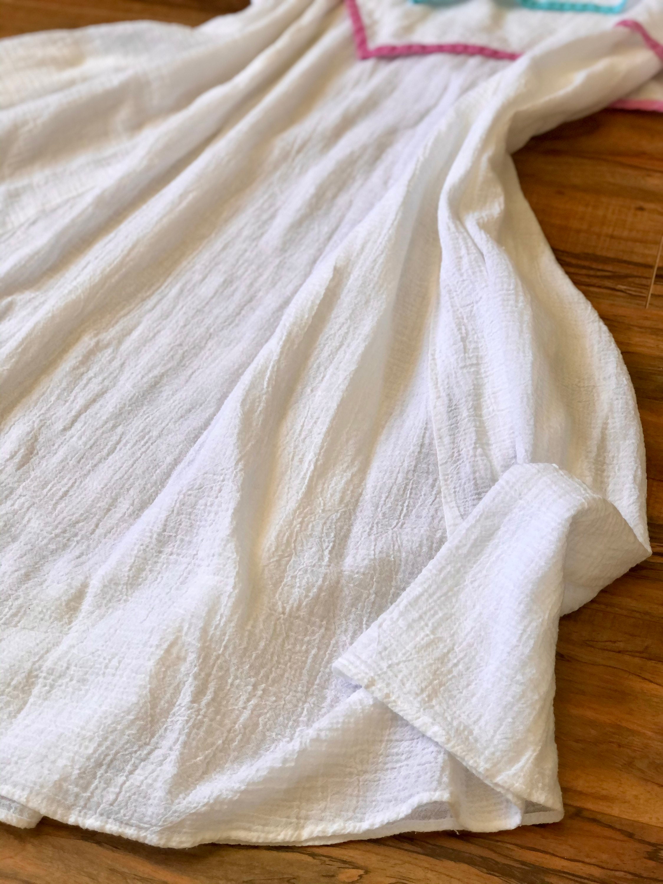 White Linen Vintage Swimsuit Coverup Dress - Etsy