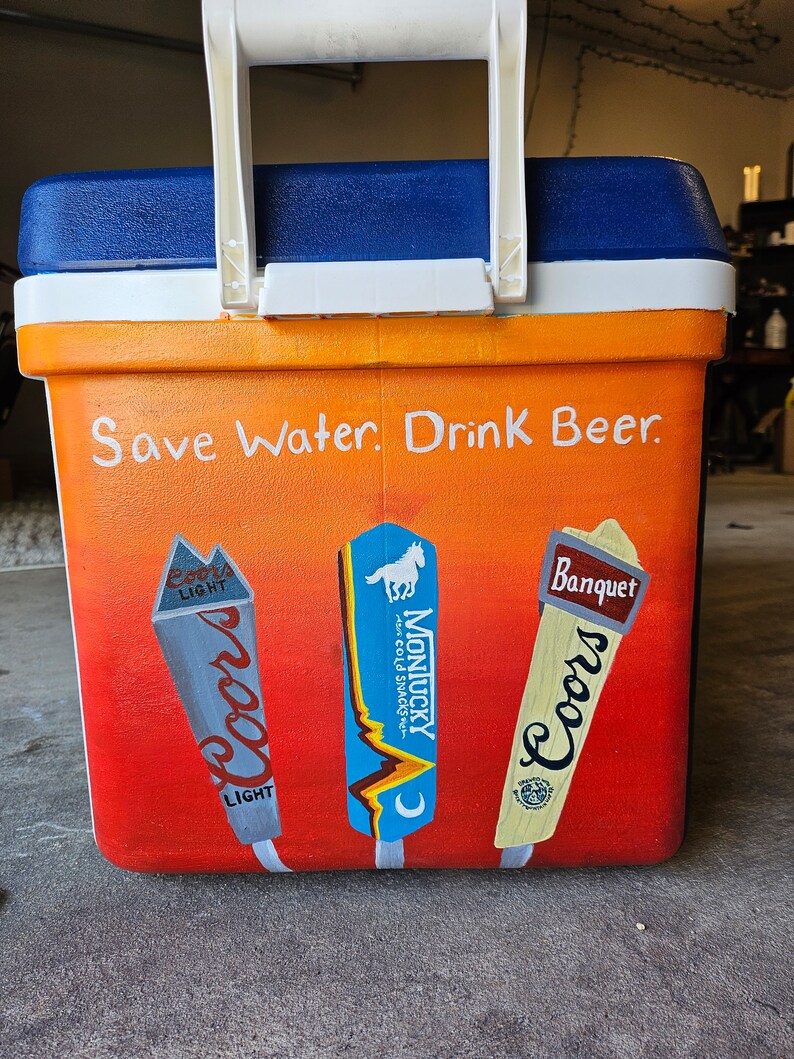 Custom Painted Cooler: Any Design - Etsy