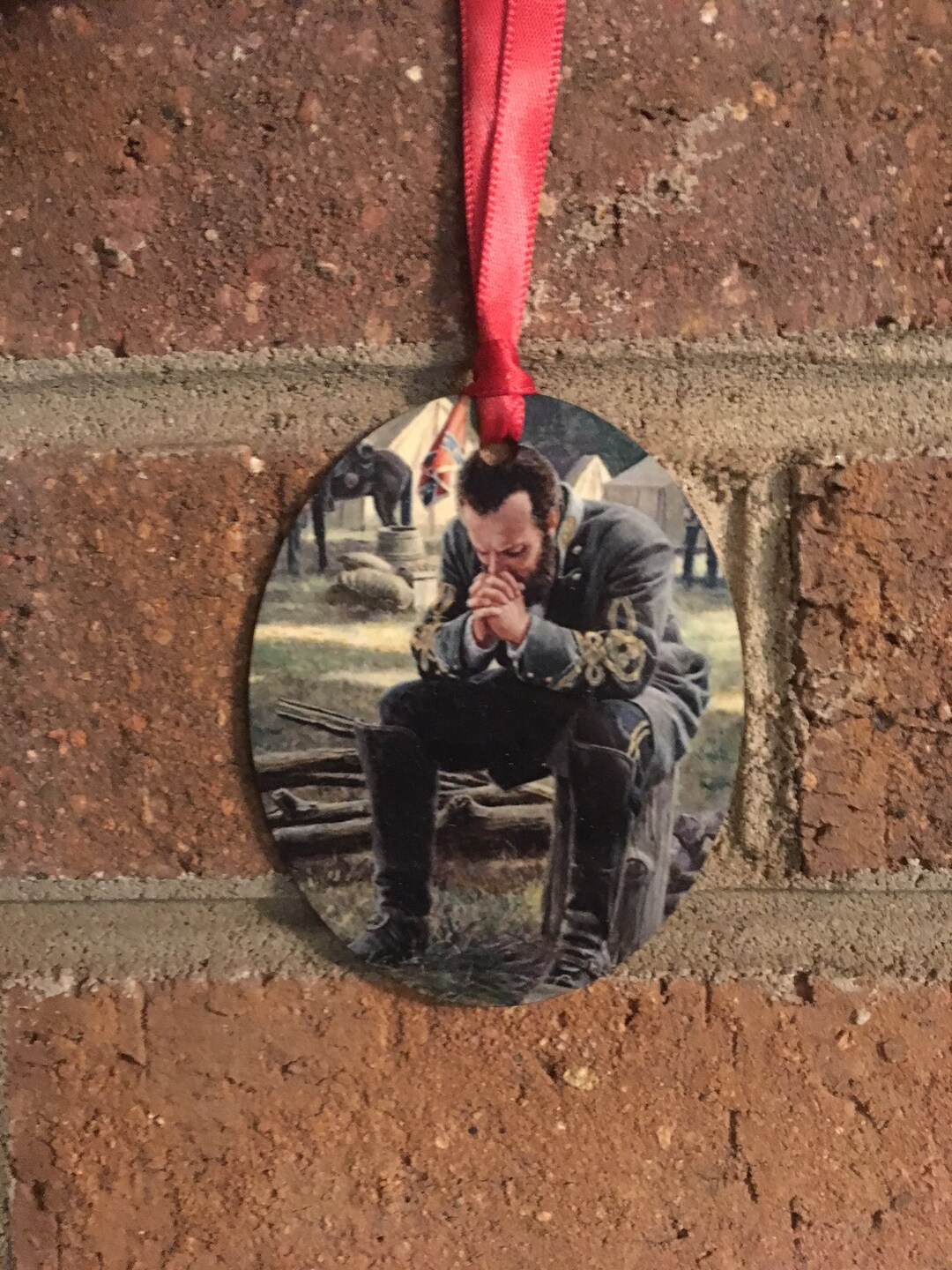 Stonewall Jackson Praying Christmas Ornament - Etsy