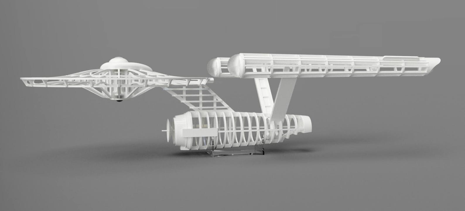 Star Trek Enterprise Structural Model Kit. 1/350 Scale. 32.4" Long ...