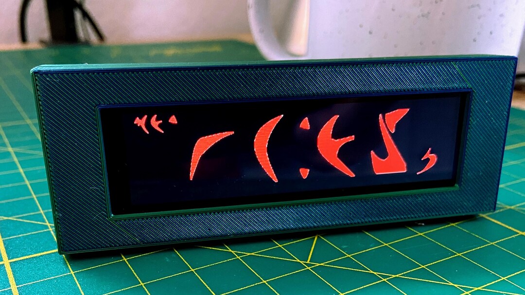 RARE Klingon Clock - Digital Clock With Star Trek Klingon Number ...