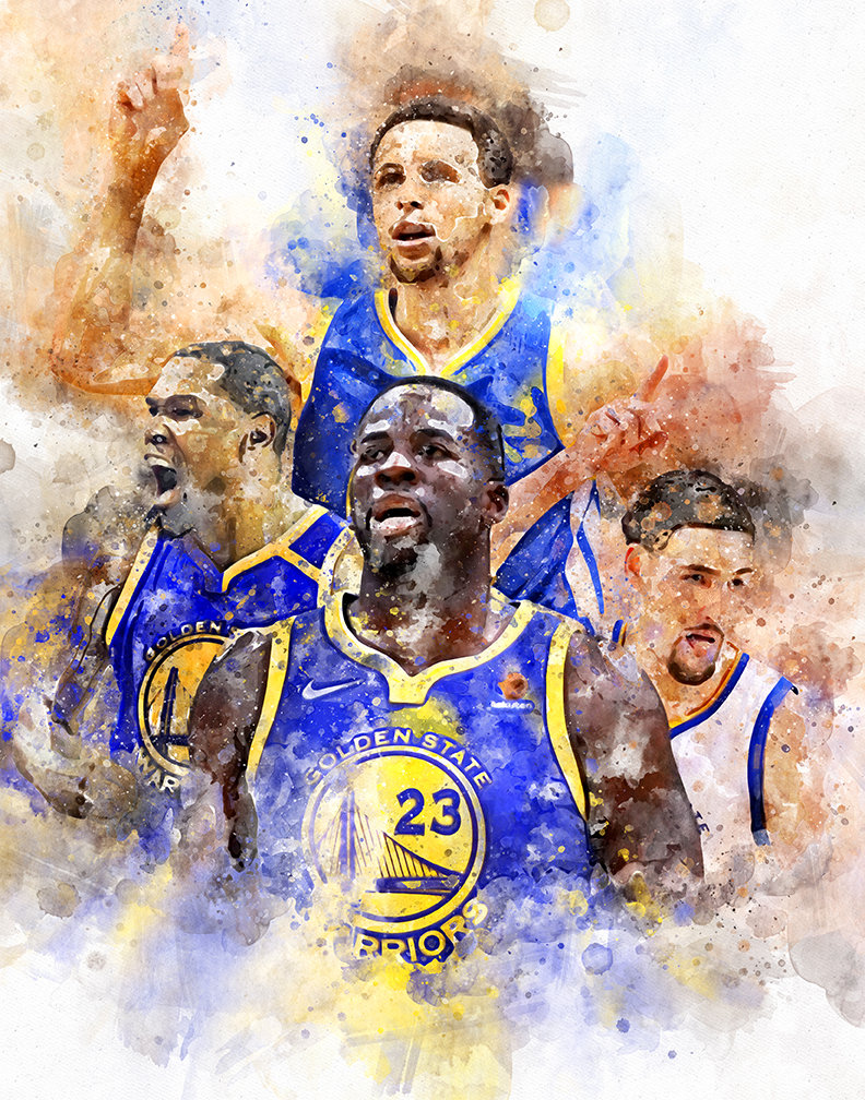 Golden State Warriors, Sports Art Print, Basketball Poster, Stephen ...